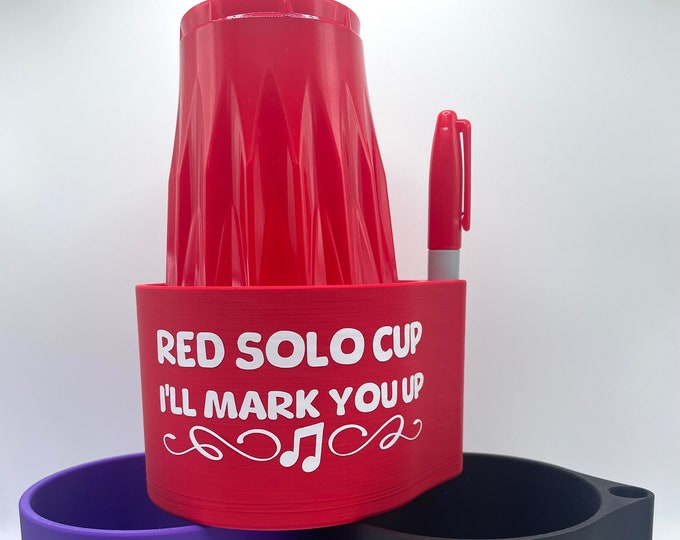 Solo Cup Holder | Party Cup Holder | Cup Holder With Sharpie Marker ...