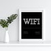 Editable Wifi Sign | Customizable Wifi Sign Template | Instant Download ...