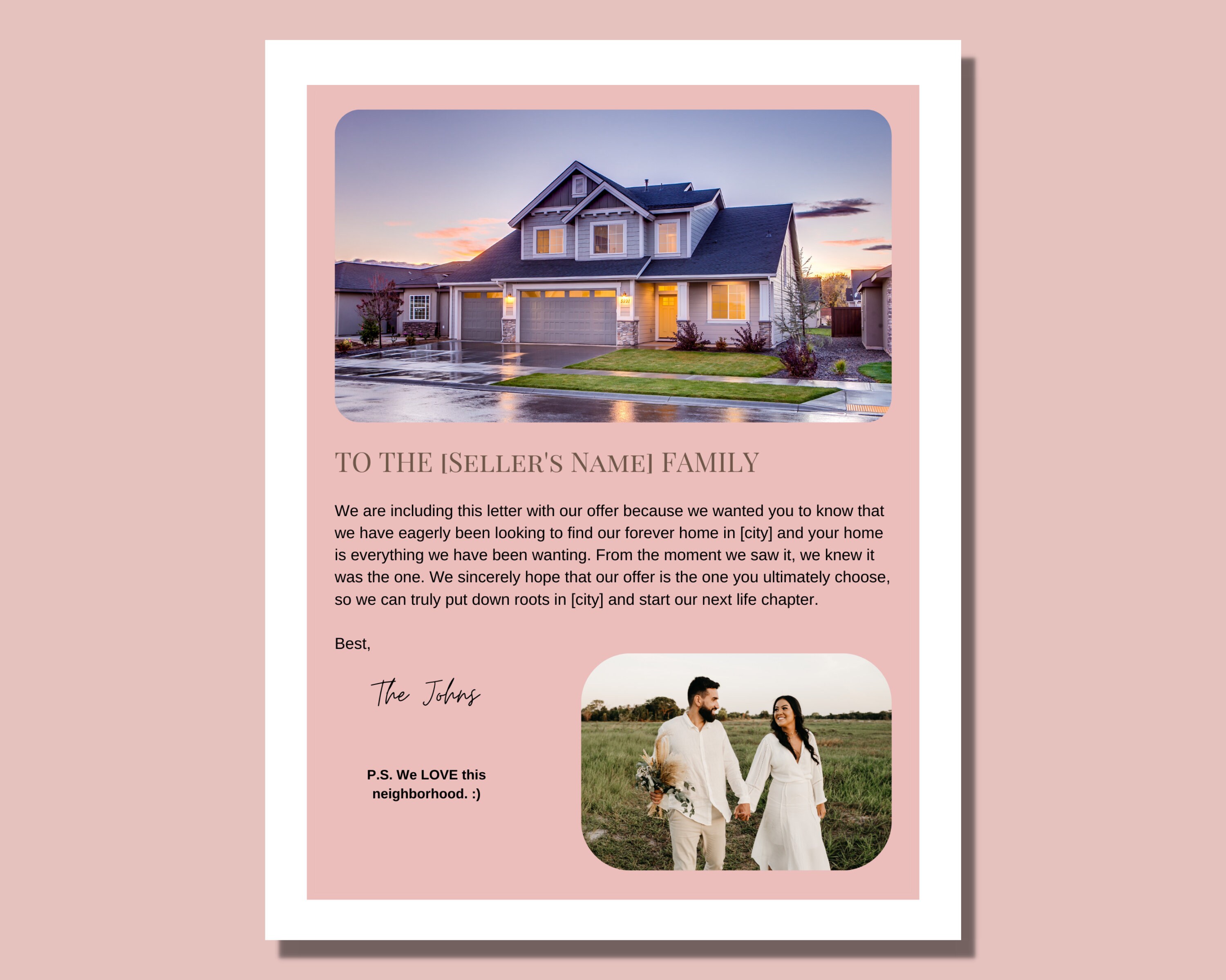 Dear Seller Letter Canva Template | Real Estate Personalized Letter ...
