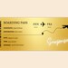 EDITABLE Golden Ticket Boarding Pass Canva Template | Printable Airline ...