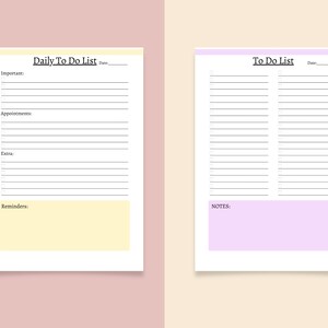 Printable to Do List Bundle | Daily Planner | Daily Checklist ...