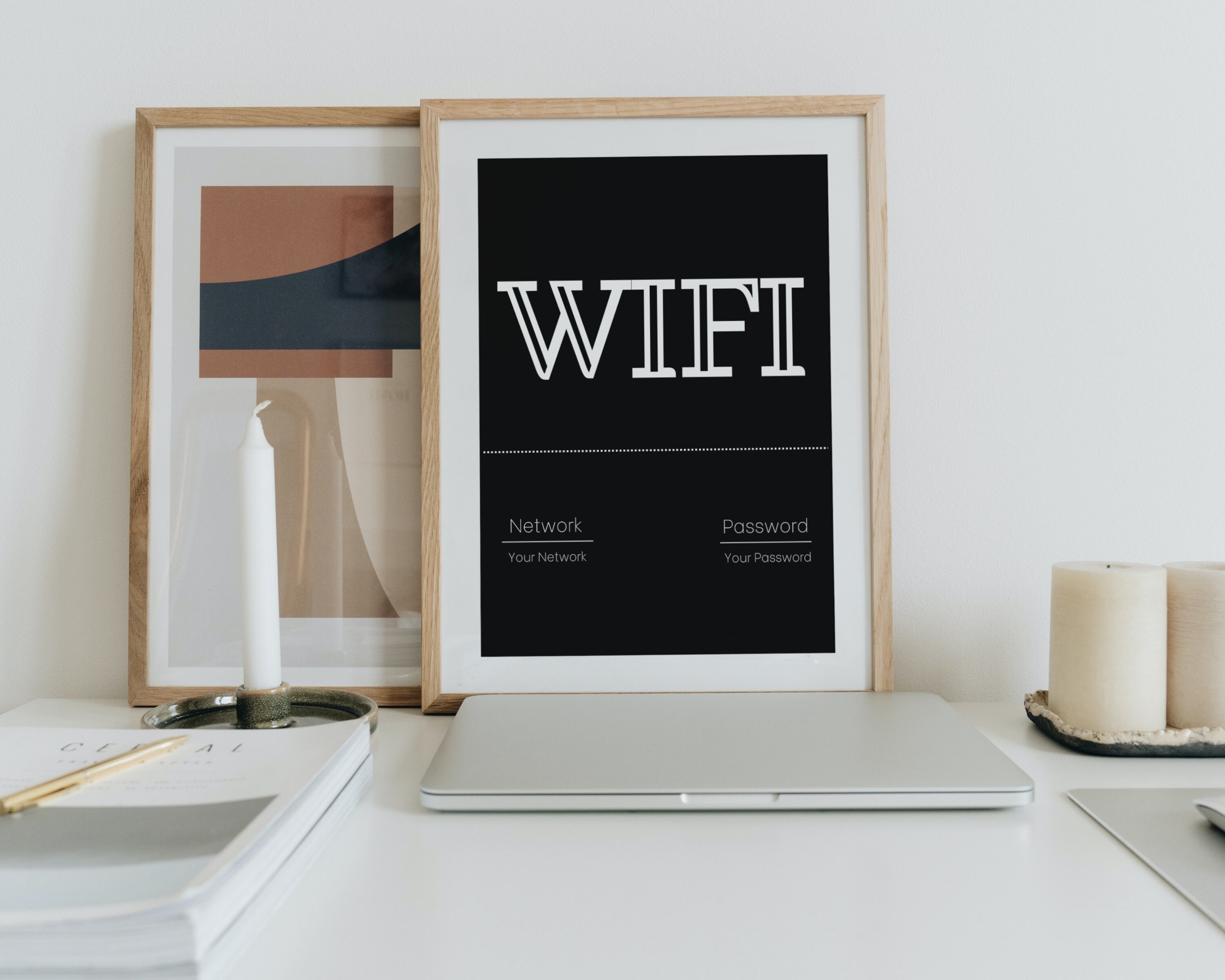 Editable Wifi Sign | Customizable Wifi Sign Template | Instant Download ...