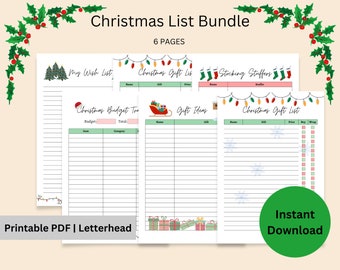 Christmas Budget List - Etsy