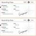 EDITABLE Compass Boarding Pass Canva Template | Compass Ticket ...