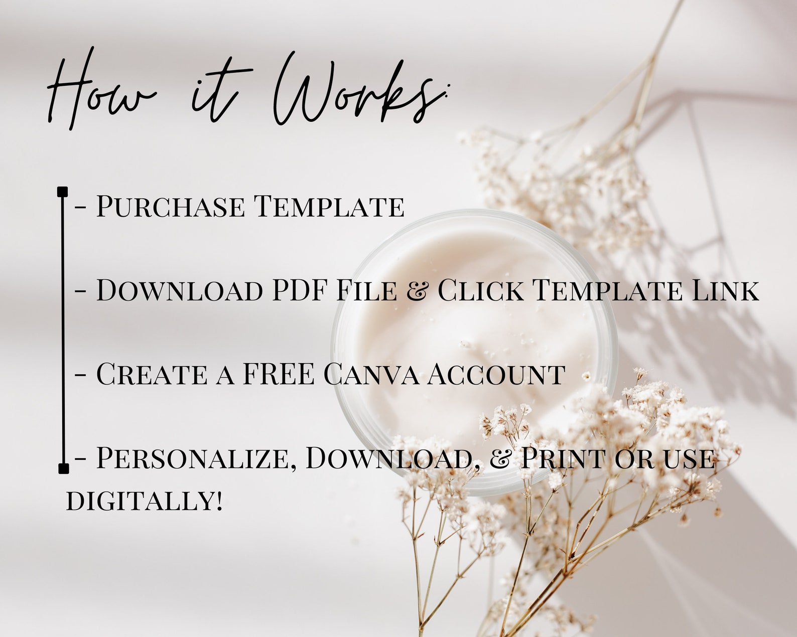Clean Simple Recipe Template | Classic Recipe Card | Digital Recipe ...
