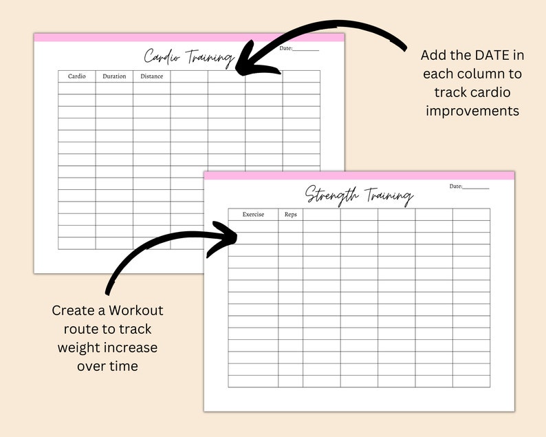 Printable Fitness Planner | Workout Planner | Weight Loss | Meal ...