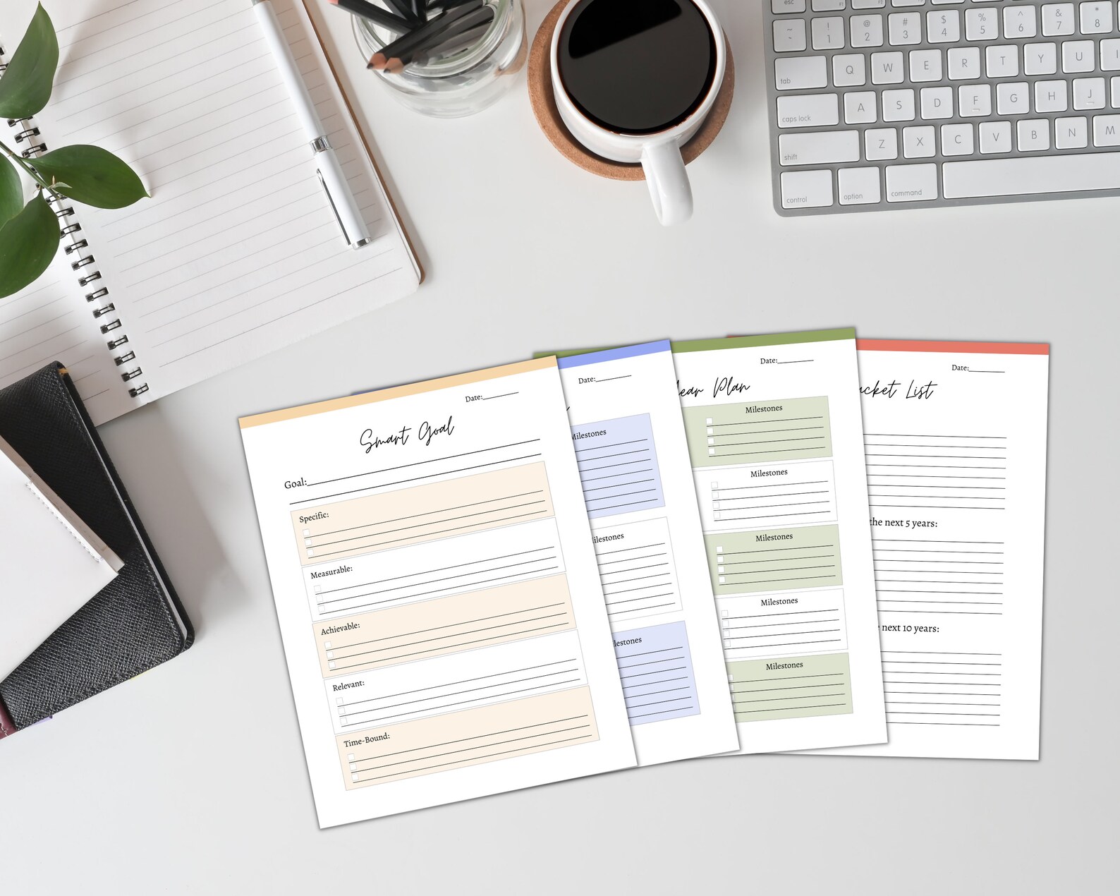 Printable Goal Setting | Goal Tracker | Goal Planning | Motivational ...