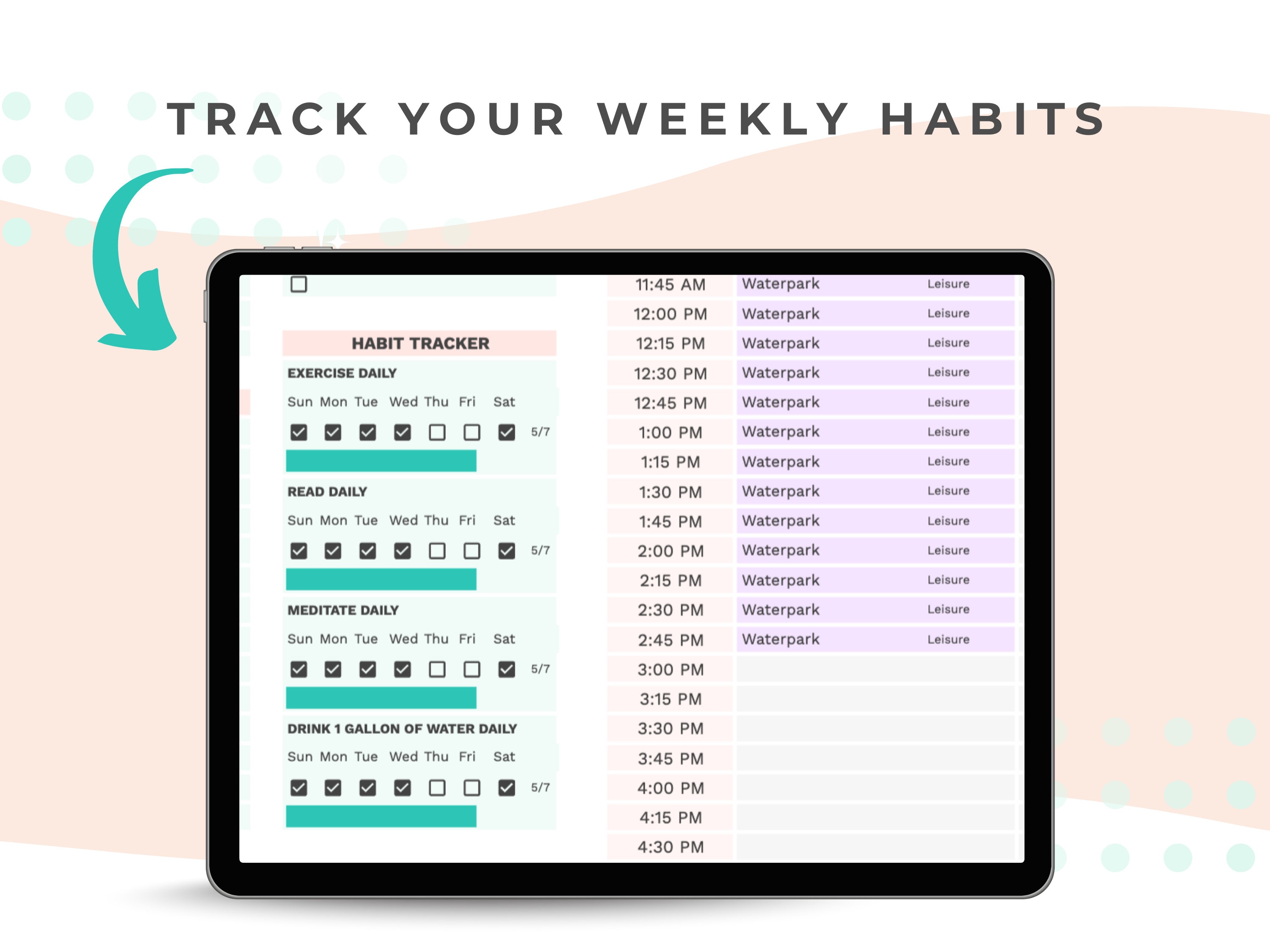 Time Block Planner and Calendar, Time Management Tool, Daily Scheduling ...