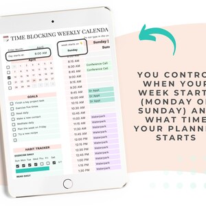 Time Block Planner and Calendar, Time Management Tool, Daily Scheduling ...