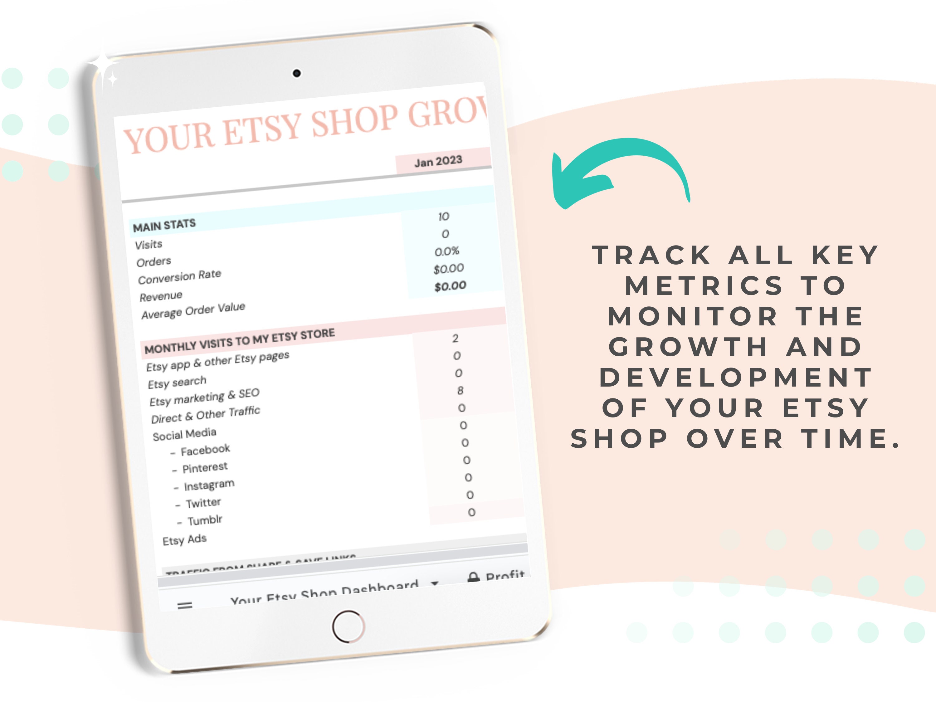 Etsy Bookkeeping Template for Etsy Sellers, Profit & Loss Spreadsheet ...