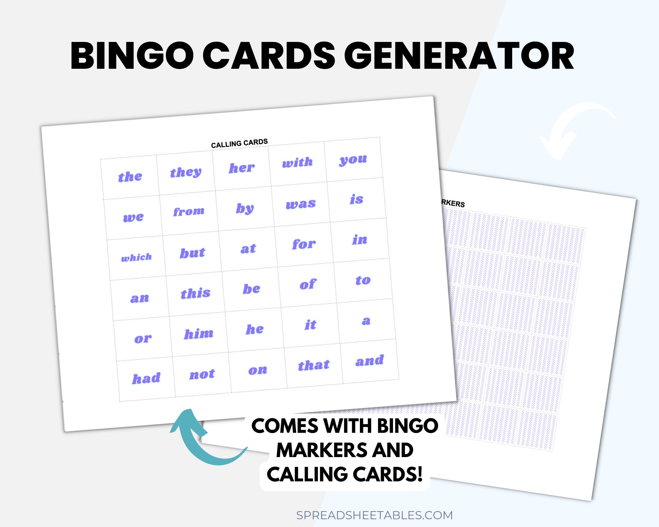Sight Word Bingo Card Generator Bingo Games Sight Word - Etsy