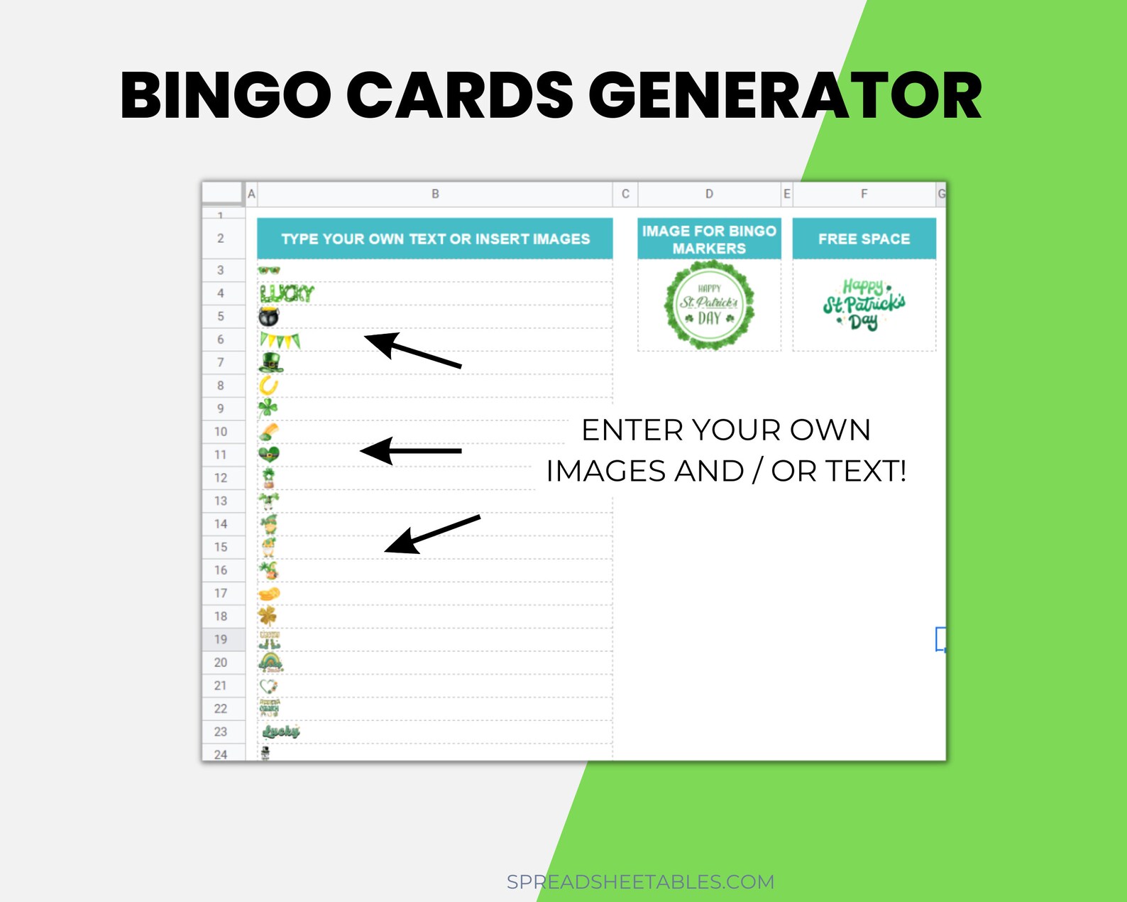 St Patricks Day Bingo Cards Generator, Perfect for Large Groups or ...