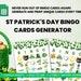 St Patricks Day Bingo Cards Generator, Perfect for Large Groups or ...