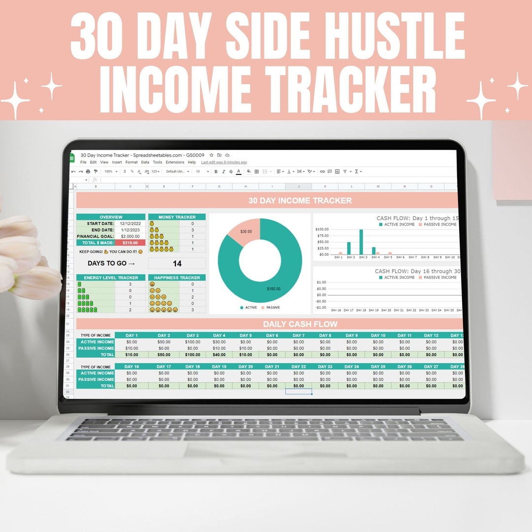 Side Hustle Income Tracker, Make Smart Financial Decisions and Maximize ...