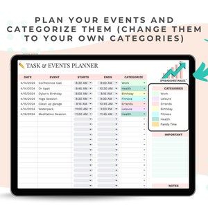 Time Block Planner and Calendar, Time Management Tool, Daily Scheduling ...