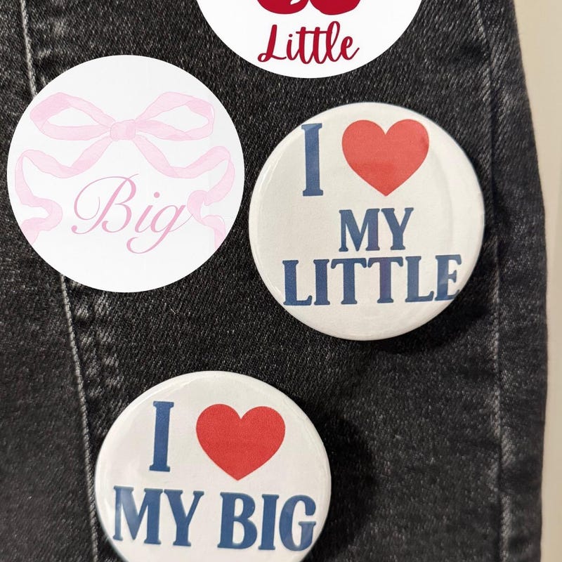 Big/little Sorority Button - Etsy