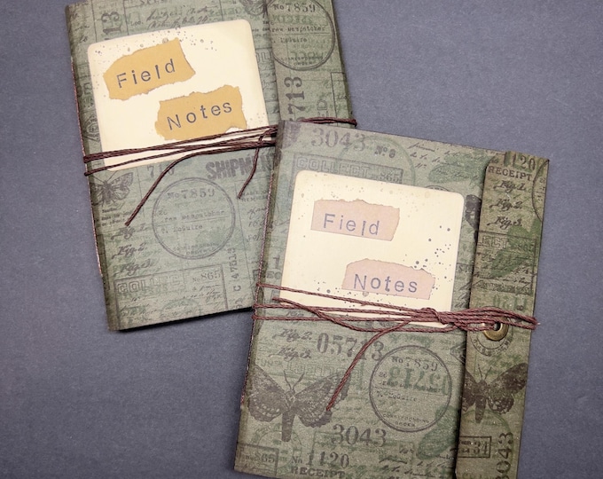Field Notes Notebook Handmade From Upcycled Materials - Etsy