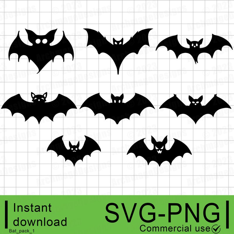 Bat Svg - Etsy