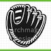 Baseball Glove Silhouette #1 SVG & PNG, Commercial Use, Instant Digital ...
