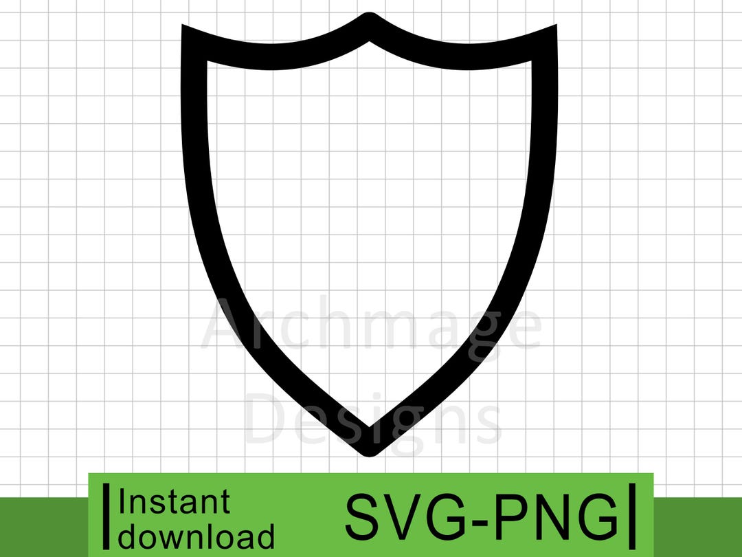 Shield Outline #11 - PNG & SVG - Etsy