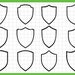 Medieval Heater Shield Outlines: Bundle of 12 - SVG & PNG (digital ...