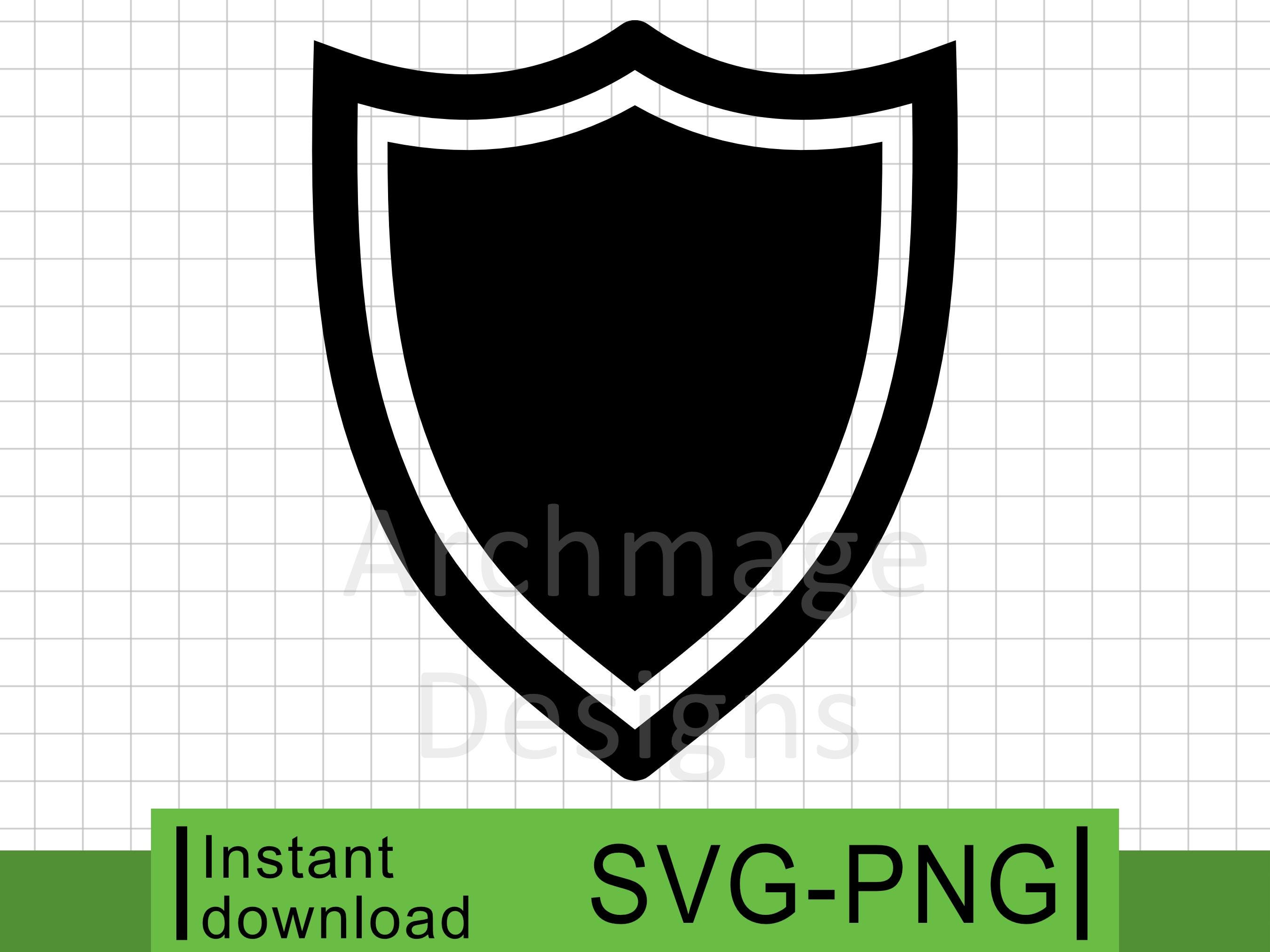 Shield Double Outline #11 - PNG & SVG - Etsy