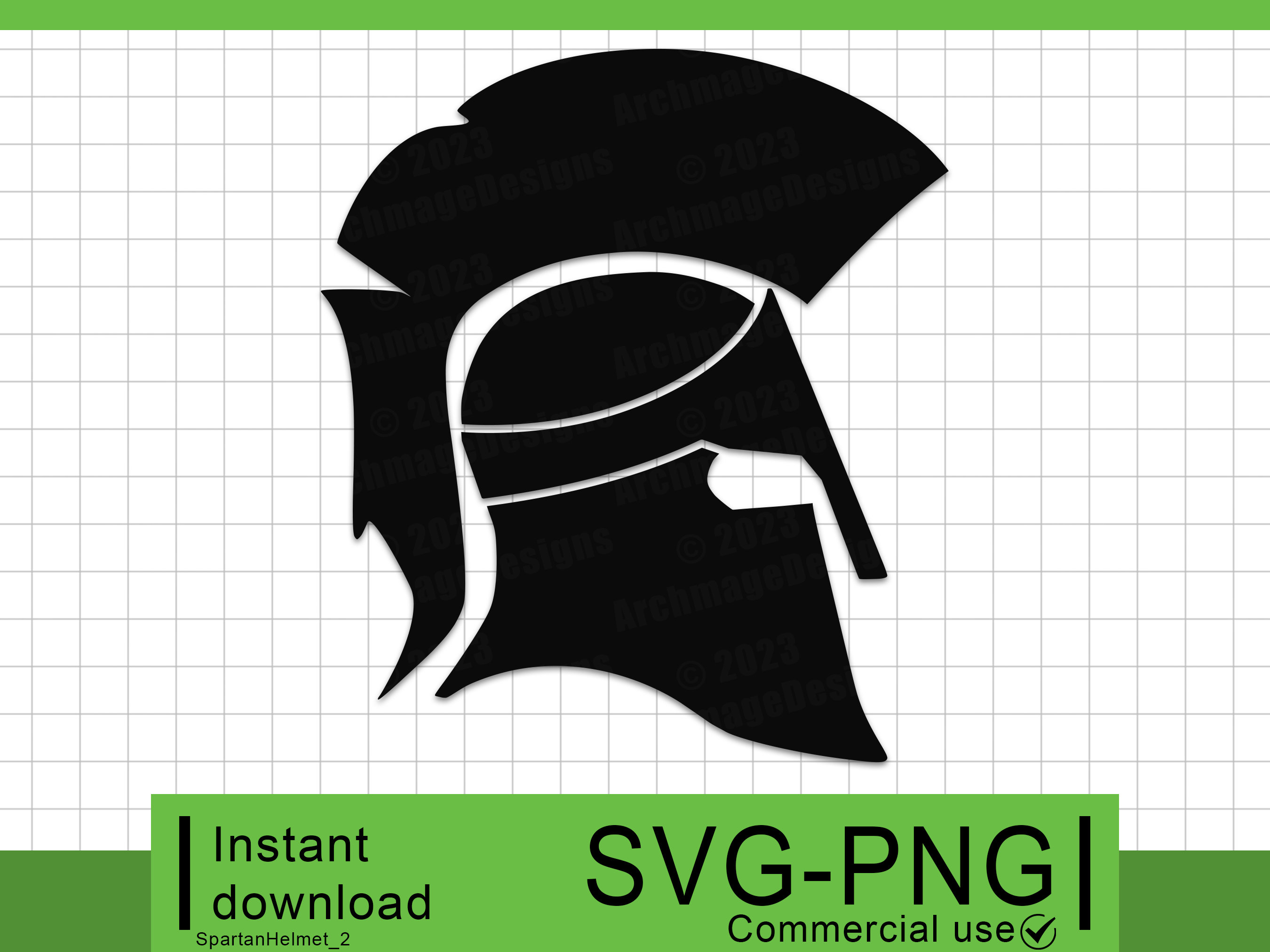 Spartan Helmet With Plume SVG, Spartan Silhouette, for Cutting and ...