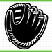 Baseball Glove Silhouette #1 SVG & PNG, Commercial Use, Instant Digital ...