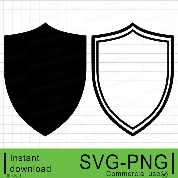 Shield Svg - Etsy