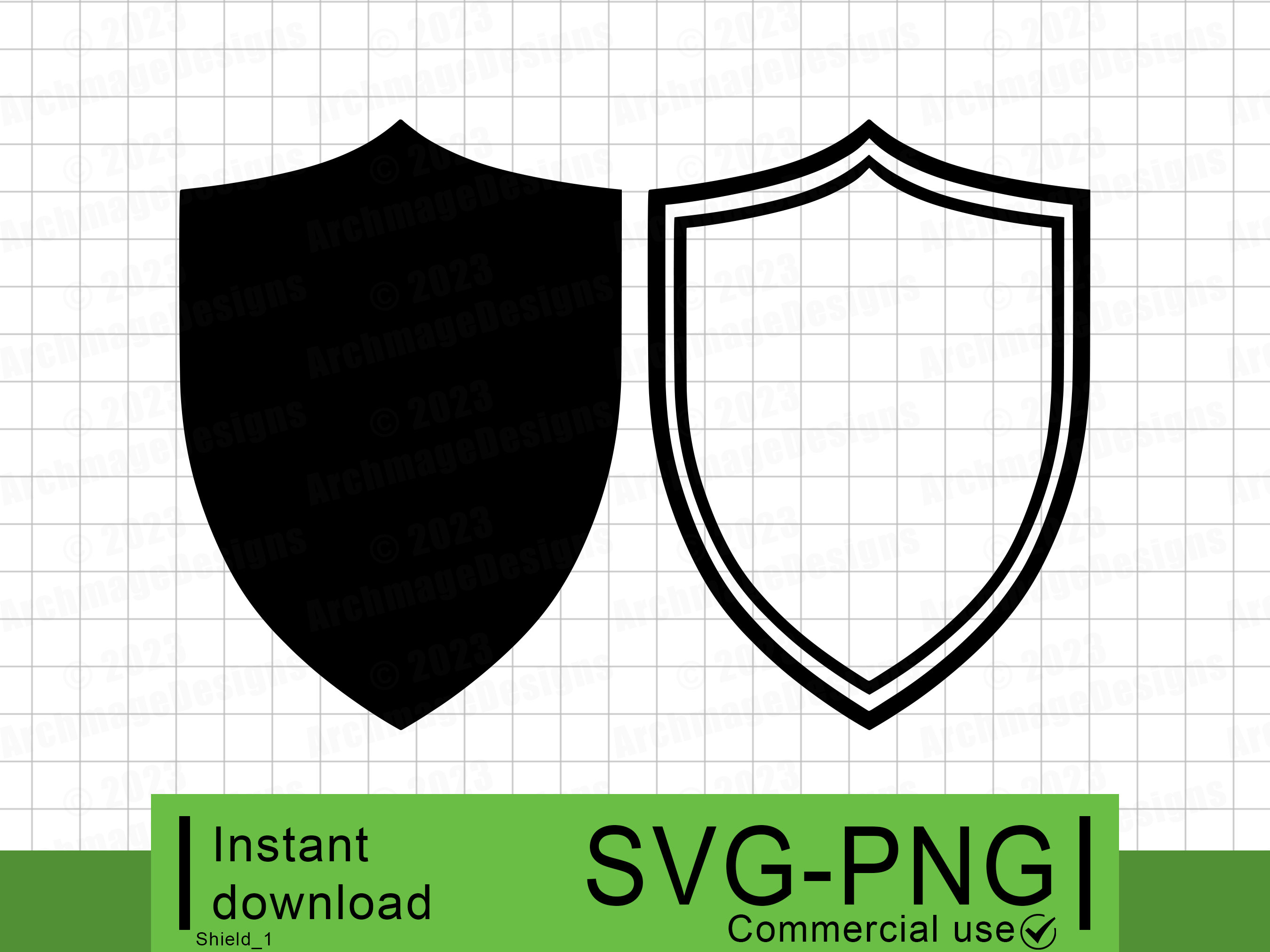 Medieval Shield SVG, Shield Silhouette, Commercial Use, Instant Digital ...