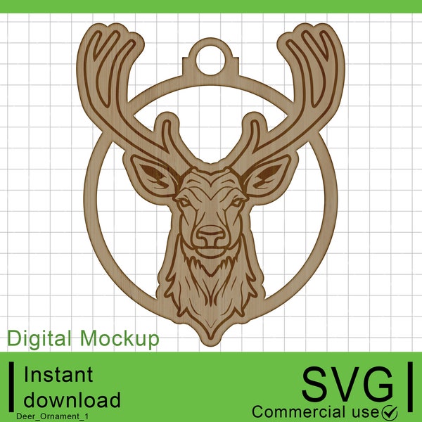 Laser Cut Stag - Etsy