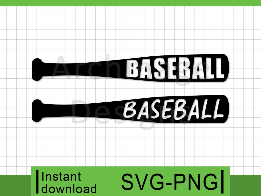 Baseball Bats SVG & PNG, Baseball Vector Graphic, Suitable for Cutting ...