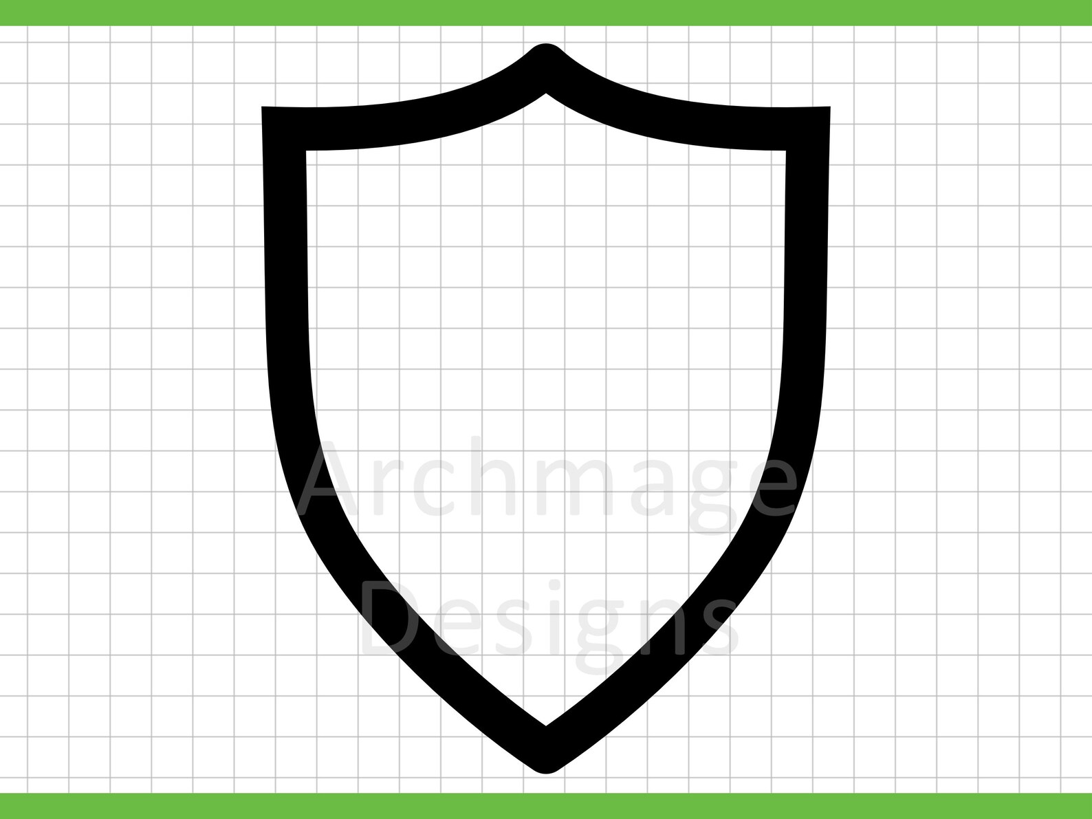 Shield Outline #5 - PNG & SVG - Etsy