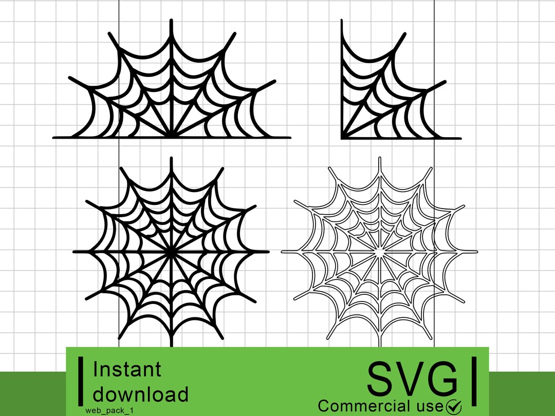 Spiderweb SVG Bundle, Cobweb SVG, Cut File, Commercial Use, Instant ...