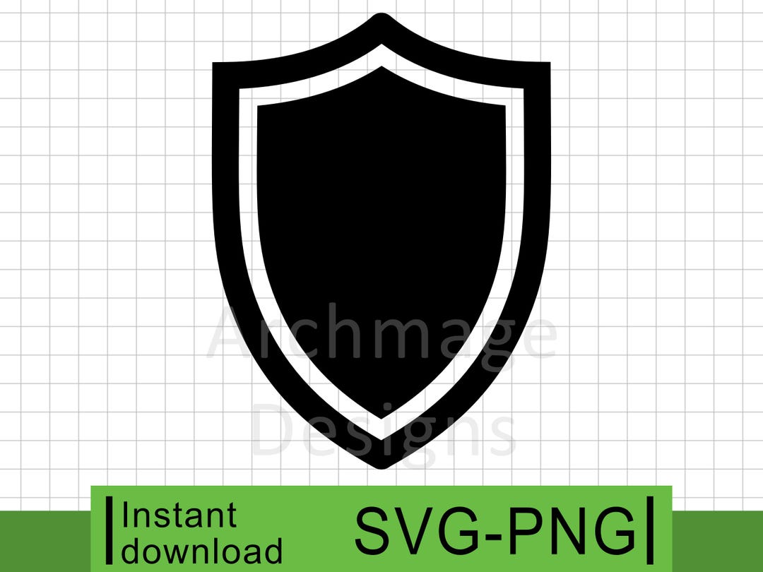 Shield Double Outline #8 - PNG & SVG - Etsy