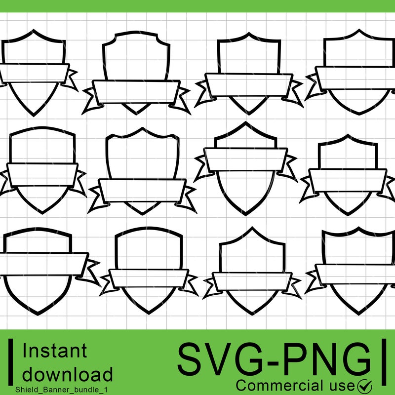 Monogram Shield - Etsy