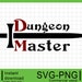 Dungeon Master SVG, Dungeons and Dragons Svg, Dungeon Master, Cut File ...