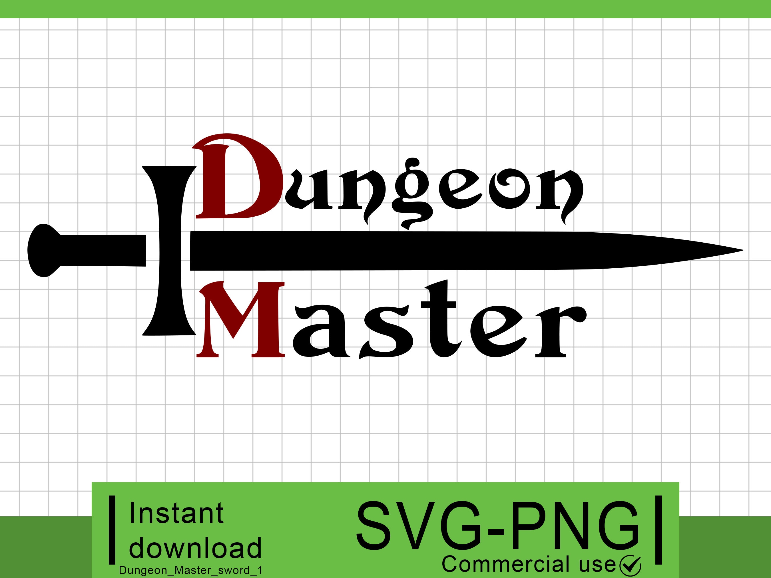 Dungeon Master SVG, Dungeons and Dragons Svg, Dungeon Master, Cut File, Commercial Use, Instant ...