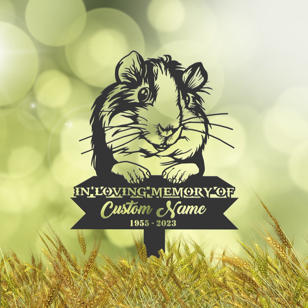 Personalized Guinea Pig Memorial Stake, Metal Pet Grave Marker - Etsy