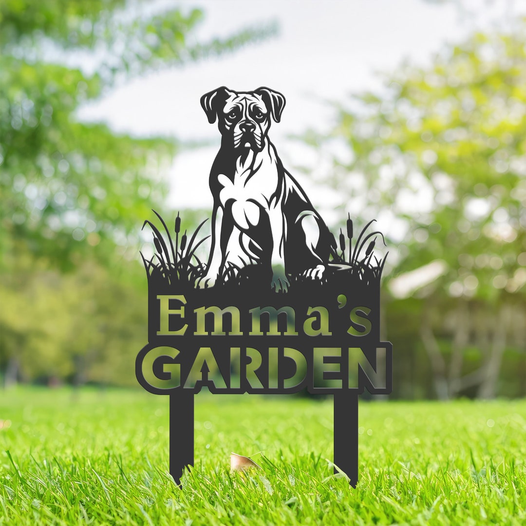 Personalized Dogue De Bordeaux Metal Garden Sign With Stake - Etsy UK