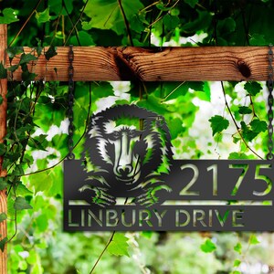 Personalized Peeking Baboon Wild Animal Wildlife Metal Address Sign ...
