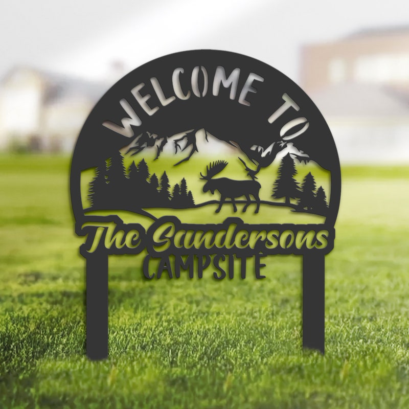 Moose Welcome Sign - Etsy