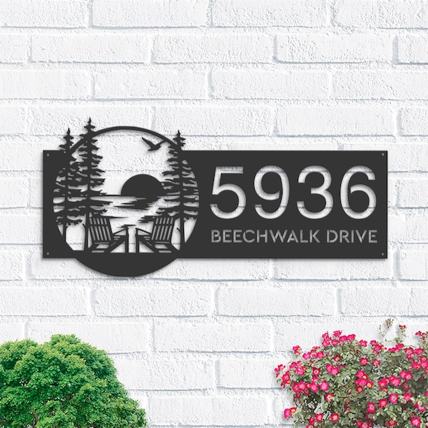 Lamp Post Hanging Address Sign - Etsy
