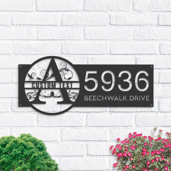 Metal Address Sign - Etsy