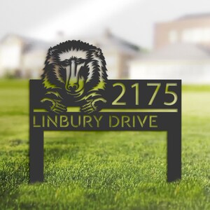Personalized Peeking Baboon Wild Animal Wildlife Metal Address Sign ...