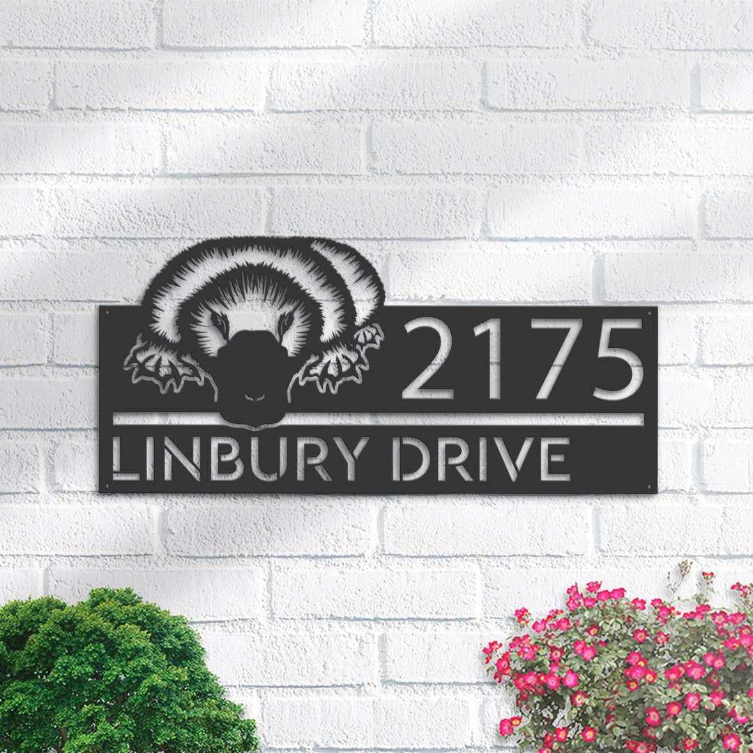 Personalized Platypus Metal Address Sign, Hanging or Stake - Etsy