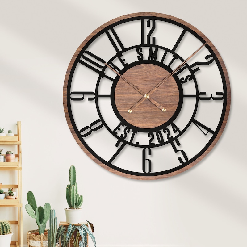 Big Wall Clock - Etsy