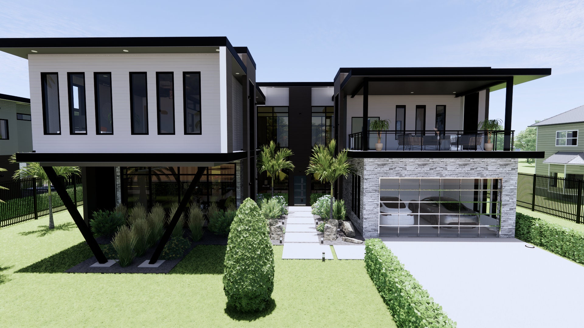 Concept House Design 5 CAD Files & 3D Model Included - Etsy