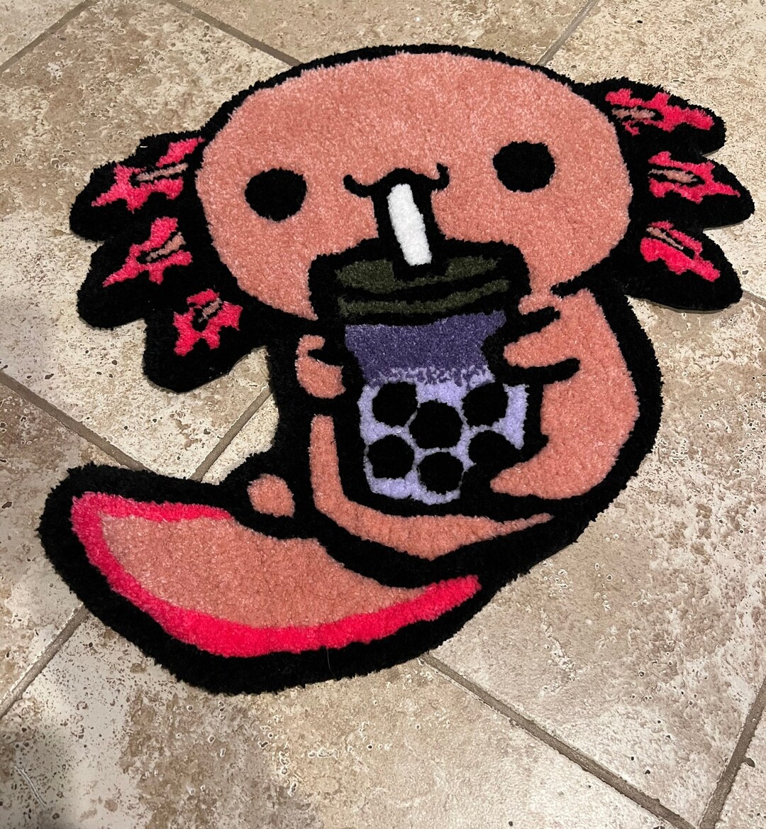 Custom Tufted Handmade Axolotl Rug - Etsy
