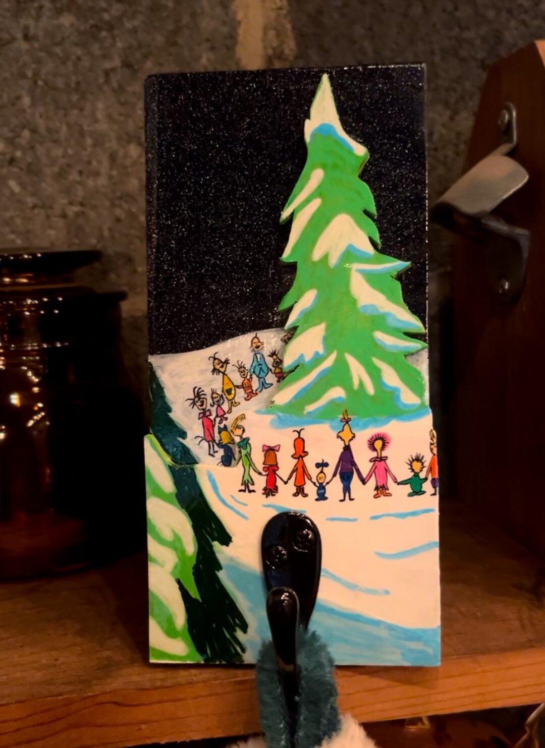 Whoville Grinch Christmas Stocking Holder. Fahoo Fores Dahoo Dores ...